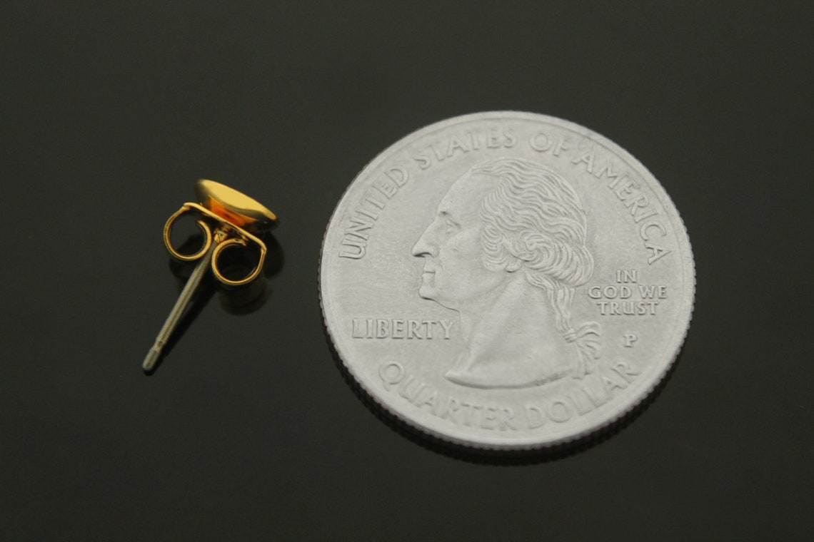 Earring Cup Post for Beads Nickel Free E12-G1 20 Pcs 6mm - Etsy