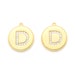 Coin Pendant Cubic Letter (large), Alphabet D, AD-G16, 1 Piece, 21x2mm ...