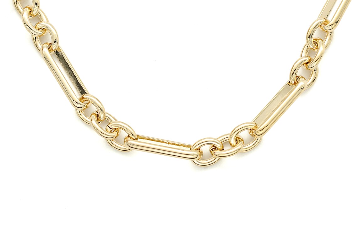 Rectangle Link Chain, CJ49-09, 1m, 14x5mm, 16K Gold Plated Brass ...