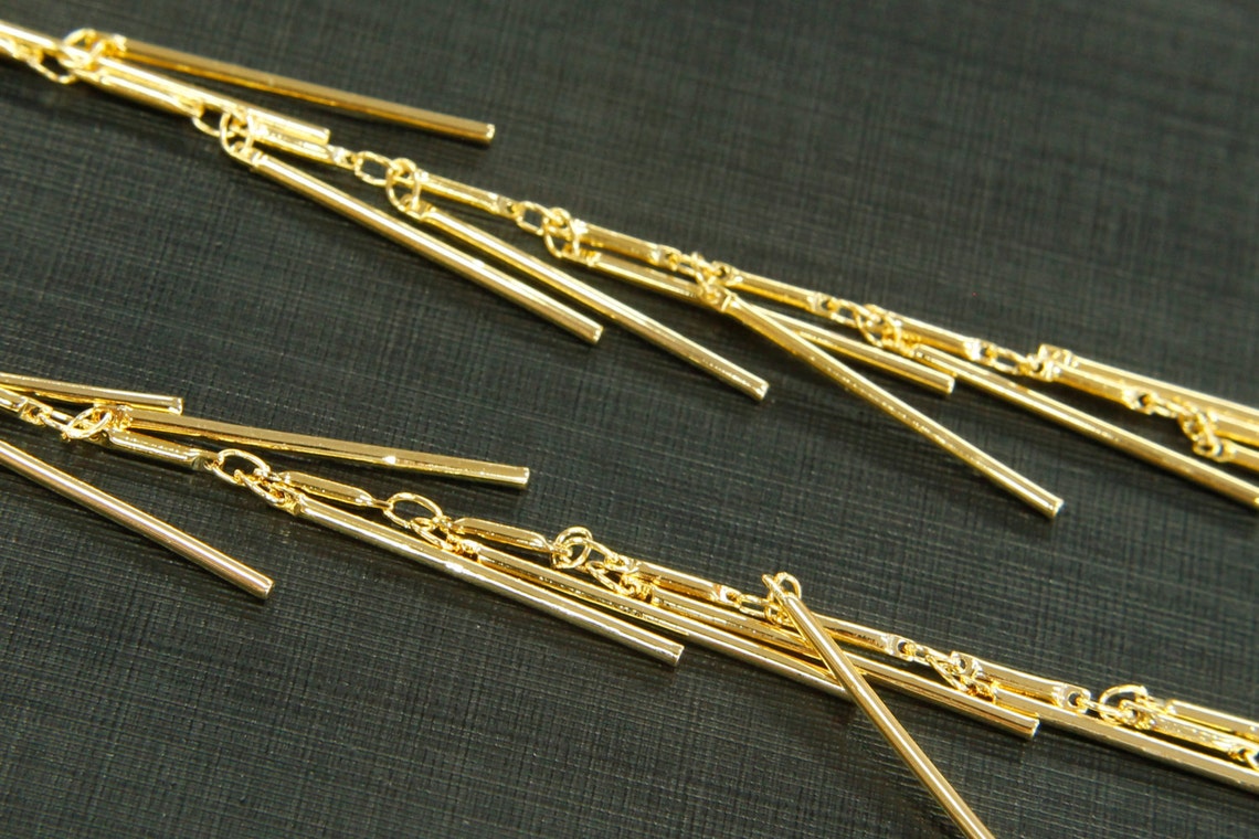 Stick chain Nickel free CJ03-10 1m Handmade chain | Etsy