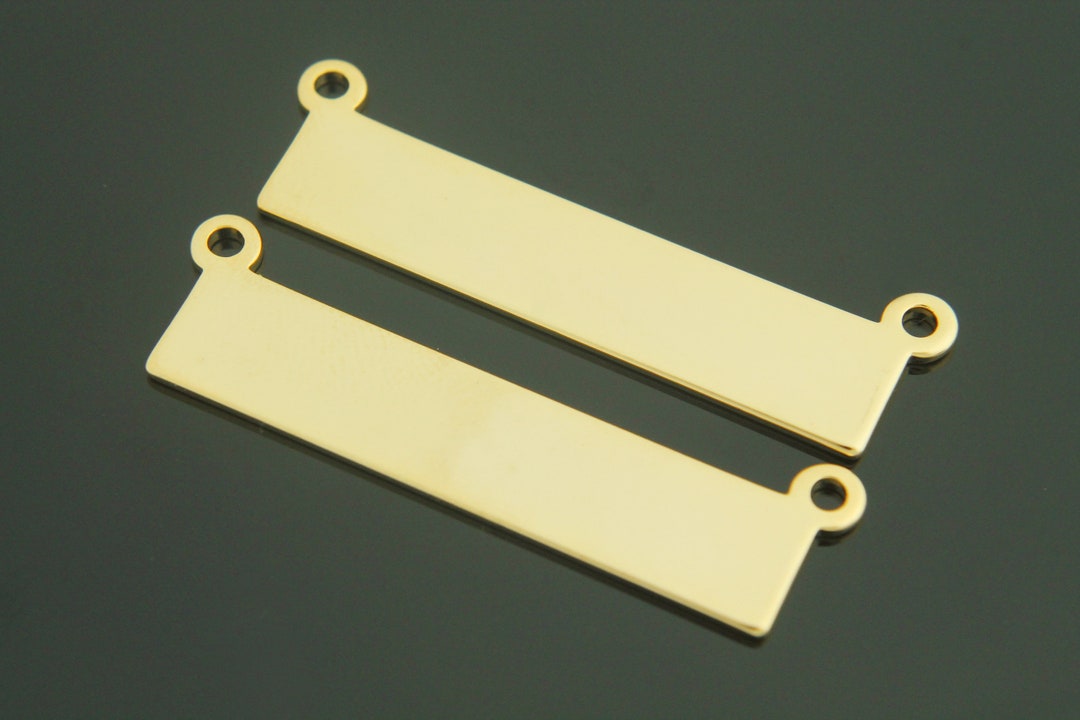 MARKDOWN, Bar Pendant, A32-G2, 2 Pcs, 37x8mm, 1mm Thick, Stamping Bar ...