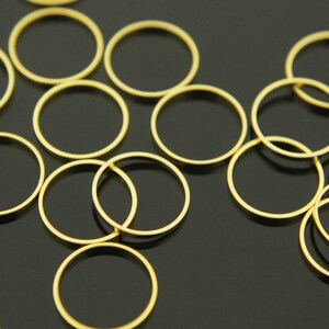 Ring Charm, G3-G3, 30 Pcs, 11mm Outer, 10mm Inner, 1.0x0.5mm Thick, 16K ...