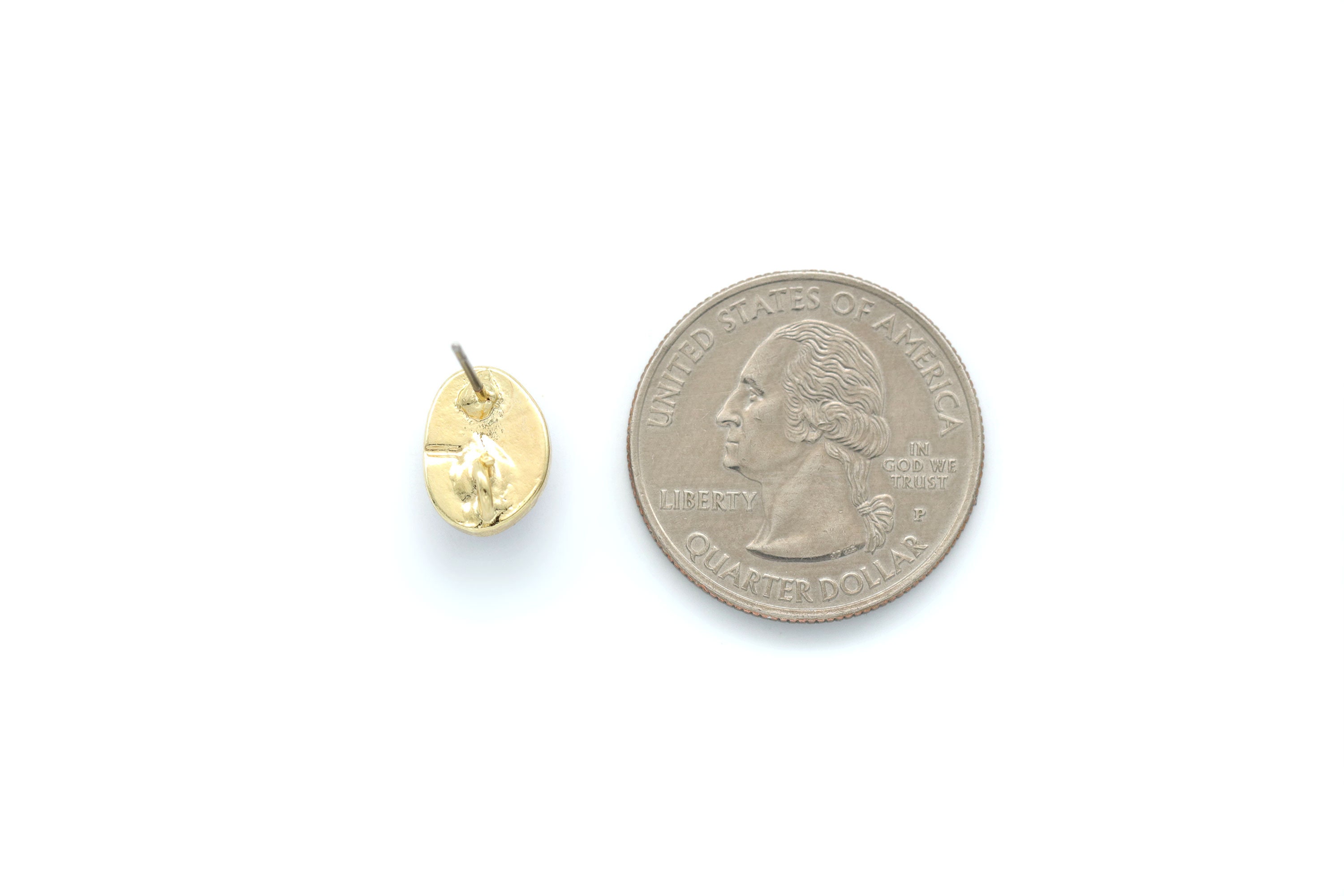 Amethyst Inspired Earring Post W/ Loop, O3-P16, 2 Pcs, Surgical Steel ...