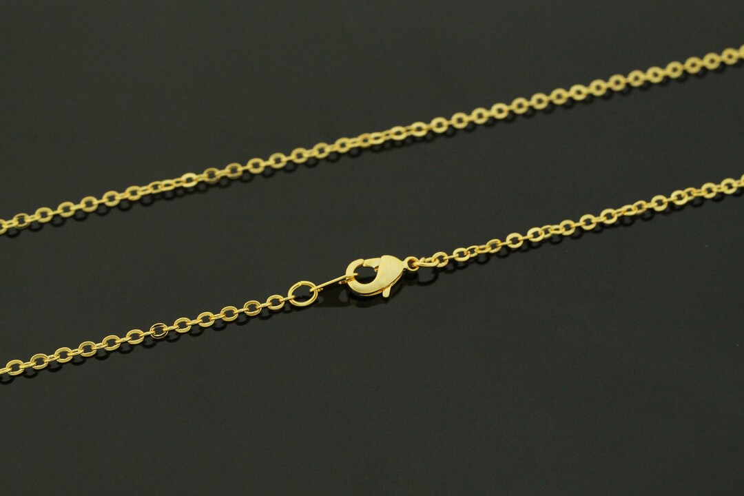 Dainty Pre-made Chain for Charms, 10 Pcs Bulk Packing, N40SF-G1, 39cm ...
