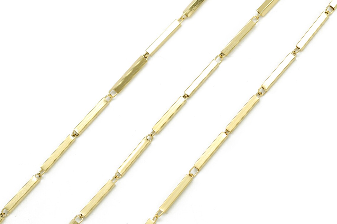 Rectangle Pipe Chain Nickel Free CJ12-10 1 Meter Pipe - Etsy