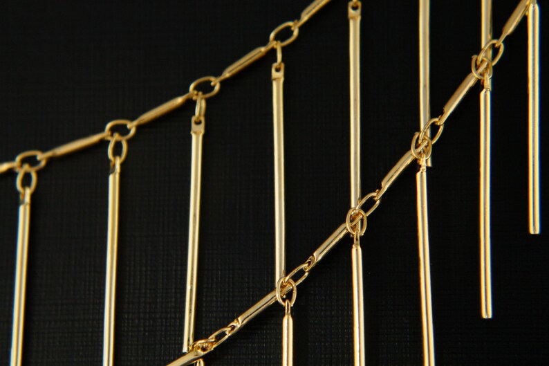 Stick chain Nickel free CJ03-10 1m Handmade chain | Etsy