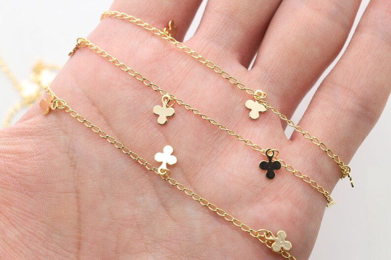 Clover Handmade Chain CJ31-04 Nickel Free 1m 16K Gold - Etsy