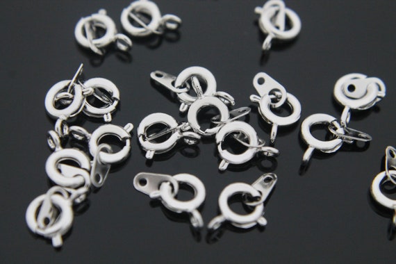 Spring clasp Spring ring clasp with bar 6mm Original | Etsy