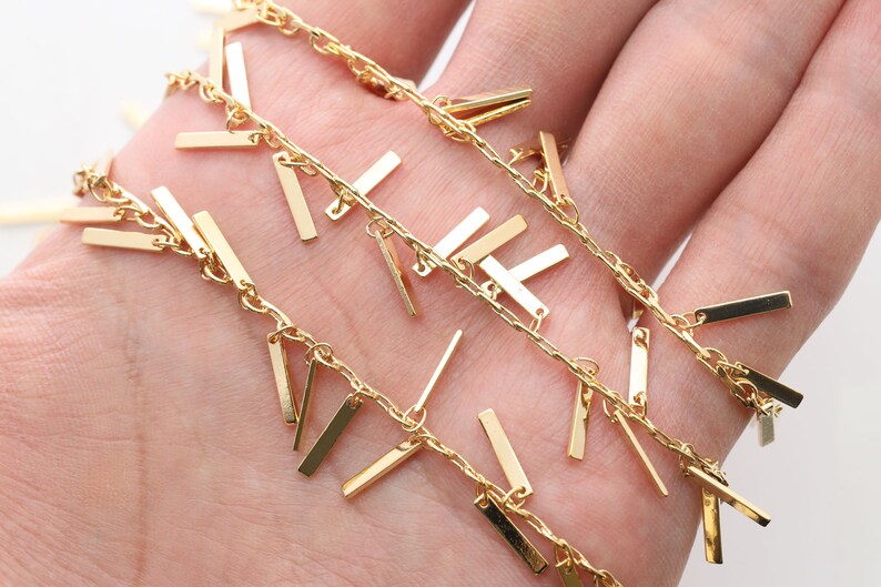 Stick Handmade Chain, CJ30-04, Nickel Free, 1m, 10mm Long, 0.7mm Thick ...