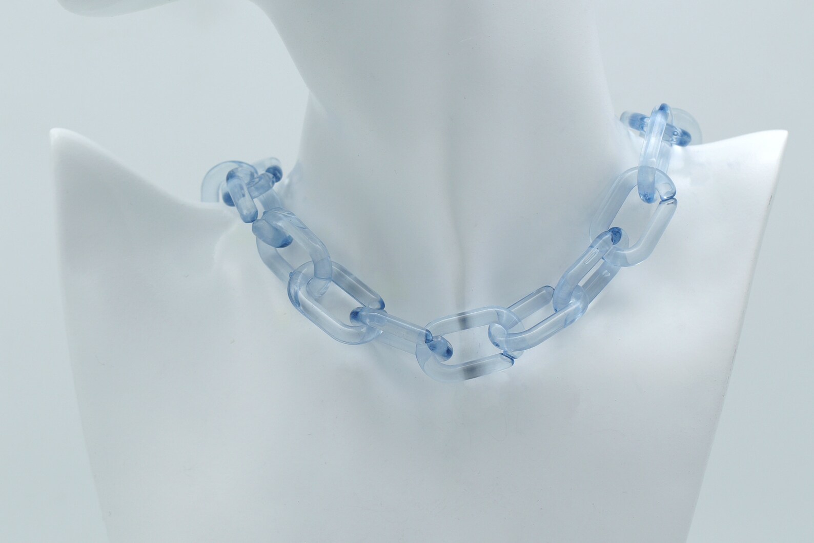 CHAIN ONLY Light Blue Acrylic Oval Chain O3-G15 1 Meter - Etsy