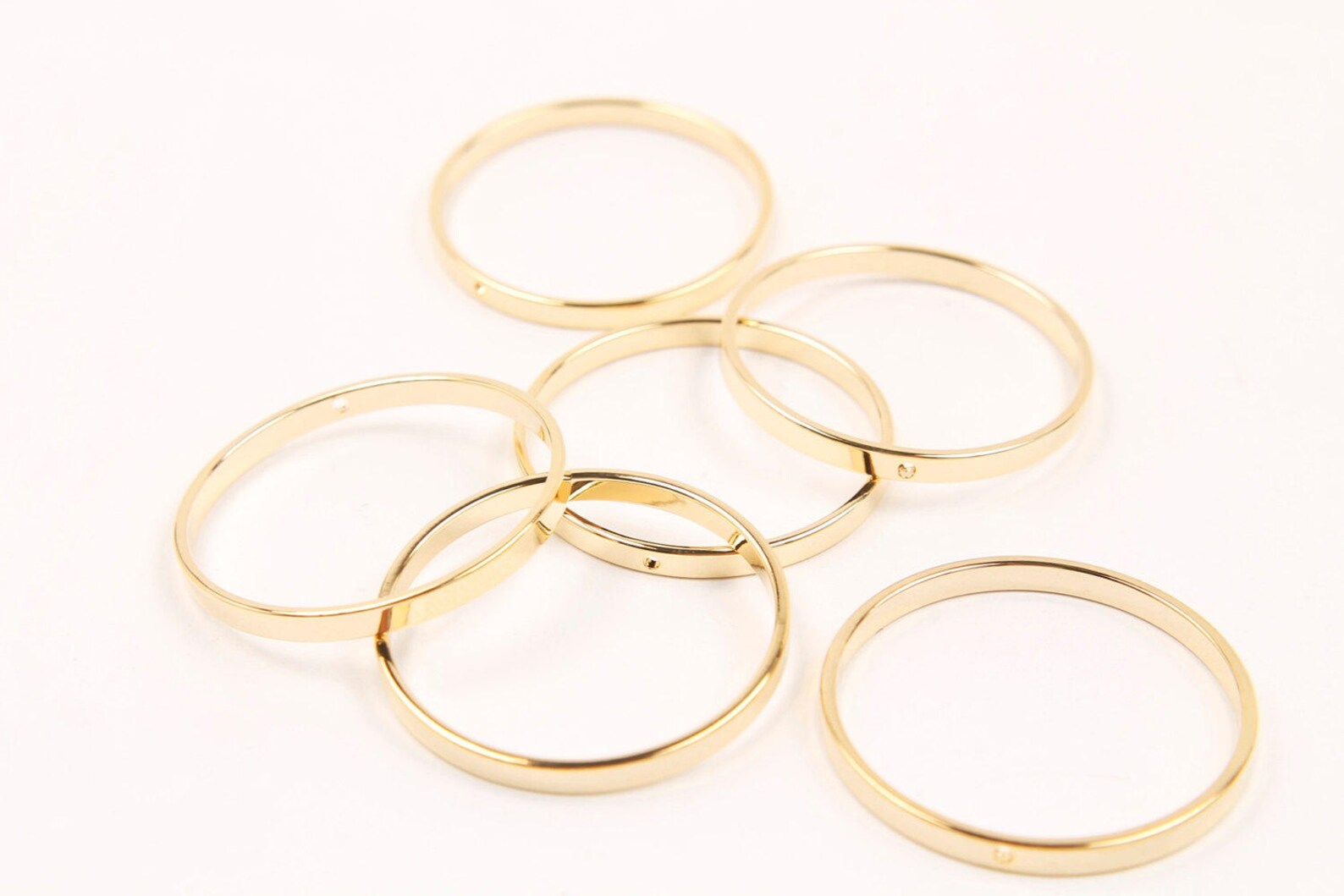 Ring Charm, G8-G3, 10 Pcs, 1 Hole, 28x1x2.5mm, Nickel Free, 16K Shiny ...