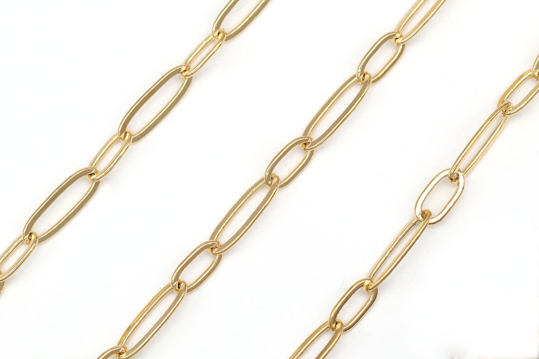 Oval Link Chain, Nickel Free, CJ42-01, 1 Meter, Large Oval 18x5mm ...