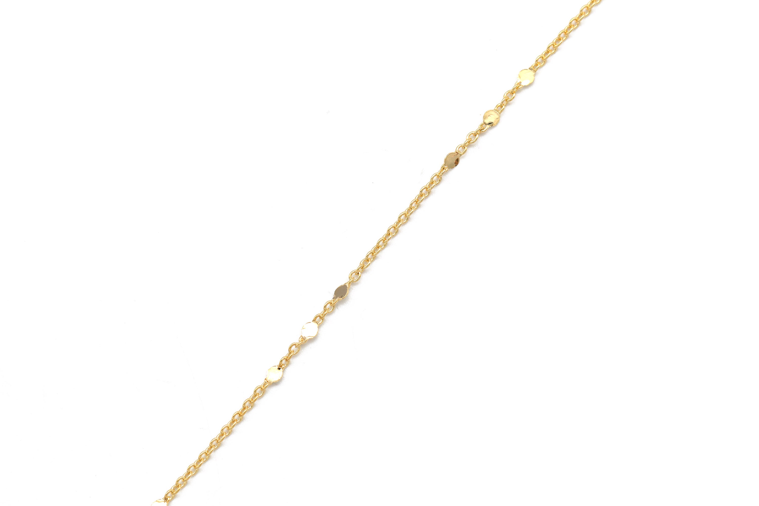 Hammered Dot Cable Chain CJ43-02 Nickel Free 1 Meter 16K | Etsy