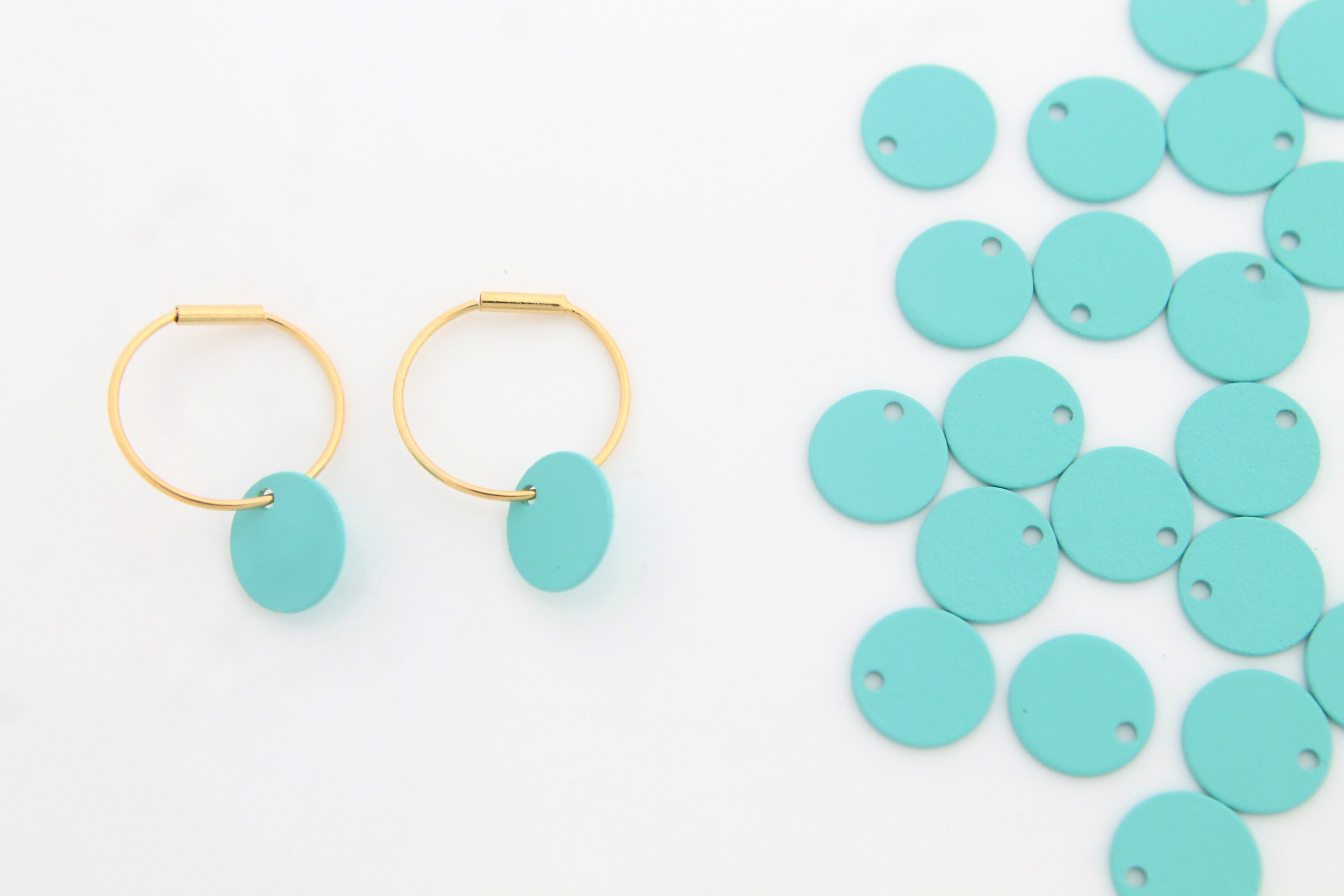 8mm Turquoise Coin Disc M14-R1 10pcs 8mm 0.5mm thick 1 | Etsy