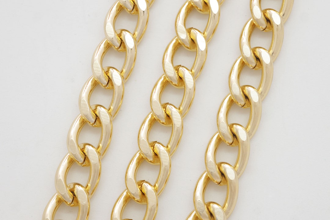 Chain Aluminium, CJ05-06, 1m, Gold Color Anodizing Coated Aluminium ...