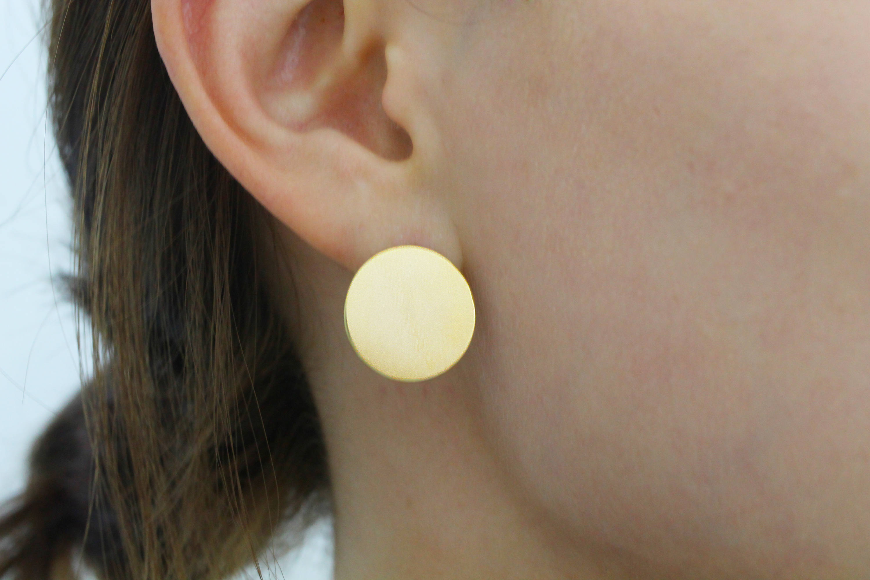 Coin post with a link behind Y5-R1 2 pcs Nickel Free 18mm | Etsy