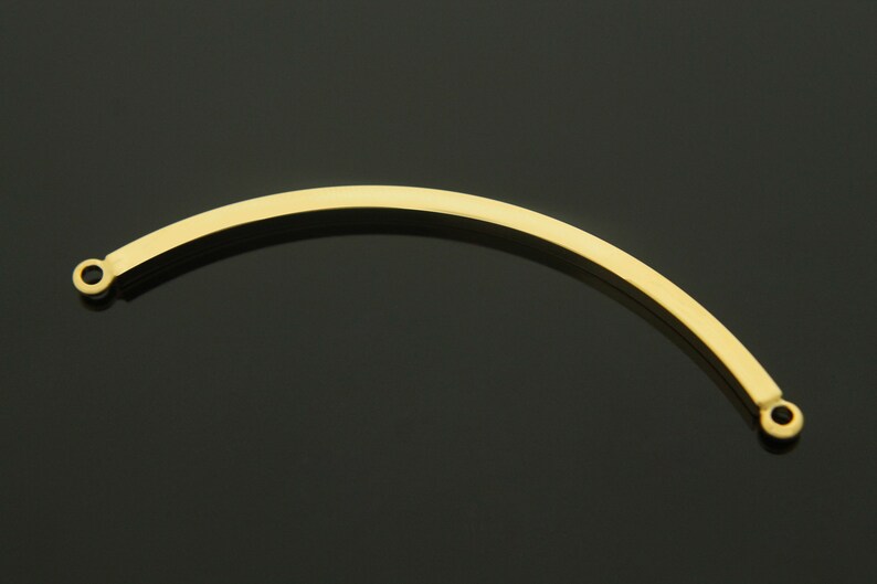 Curved Stick Connector, Nickel Free, Y6-P5, 1 Piece, 60x17mm, 2mm Thick ...