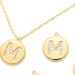 Coin Pendant Cubic Letter (large), Alphabet M, AM-G16, 1 Piece, 21x2mm ...