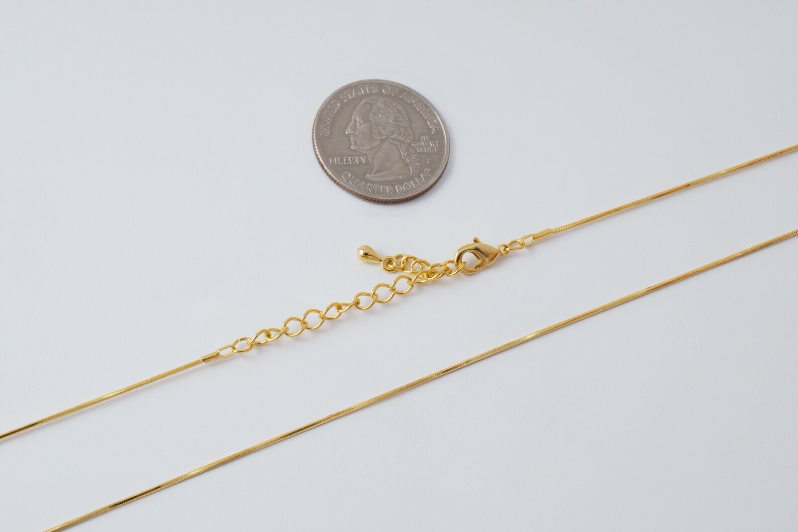 Thin Snake Chain Necklace 17 2 Extender - Etsy