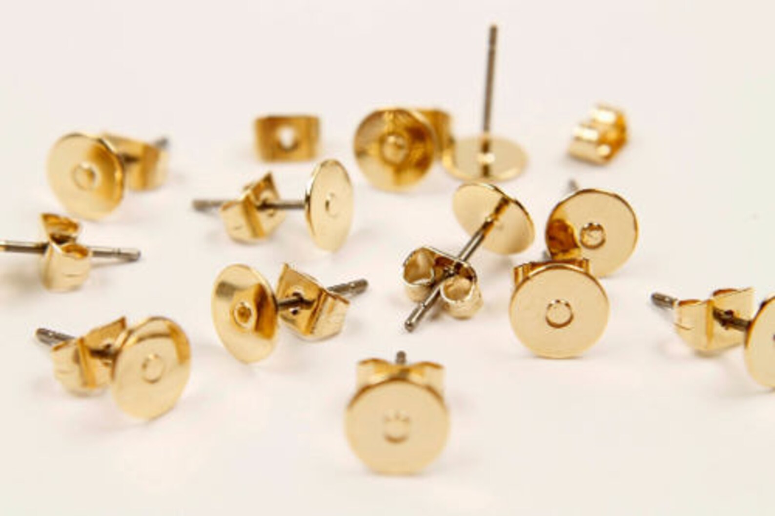 Earring Post W/ 6mm Flat Pad for Beads Nickel Free E11-G1 - Etsy