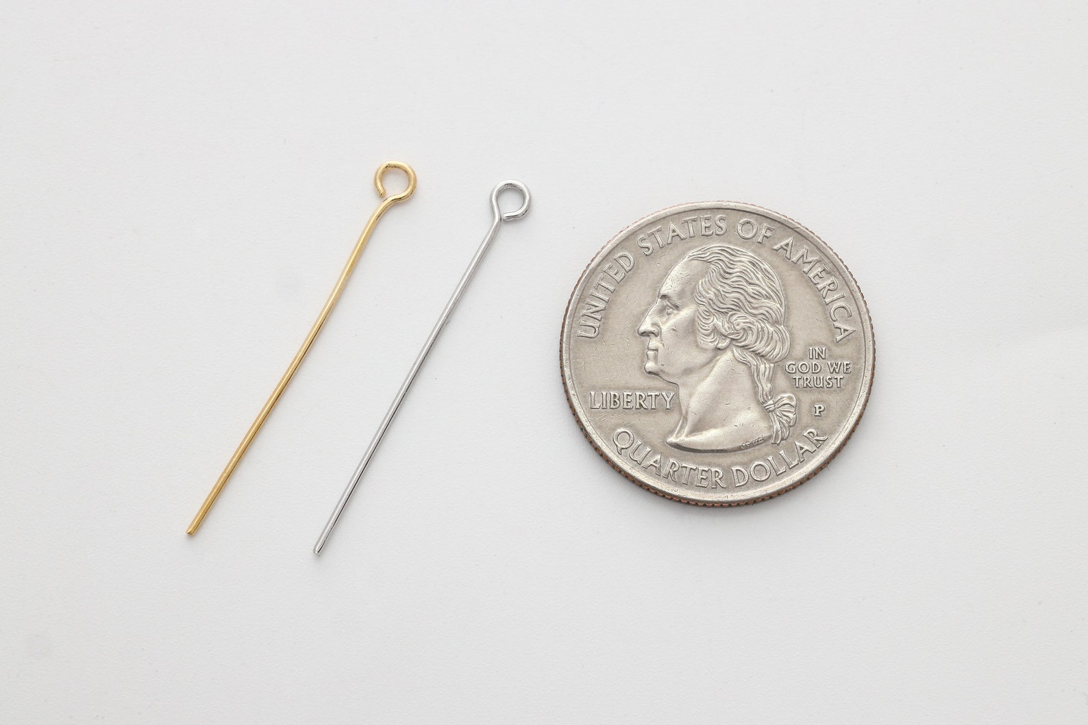 Eye Pin SOFT WIRE 0.7x30mm 16K Gold Plated Brass Nickel | Etsy