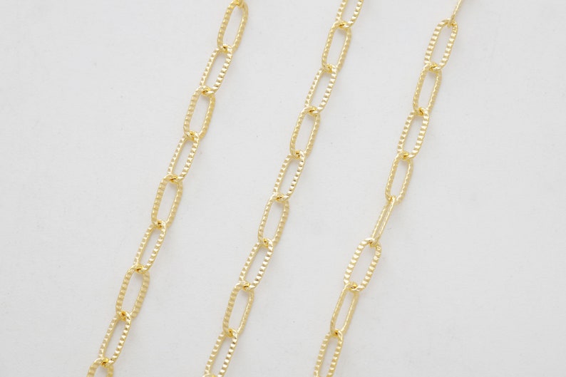 Patterned Rectangle Chain CJ41-02 1m 6x2.5mm Link Nickel - Etsy