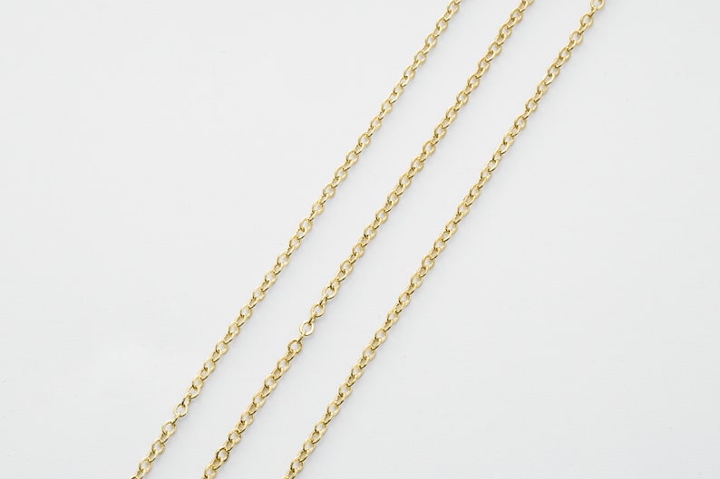 Chain 240SF Nickel Free CJ01-05 10m 16K Gold Plated Copper - Etsy