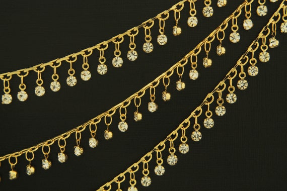 Dangling Cubic Handmade Chain CJ35-08 Nickel free 1 meter | Etsy