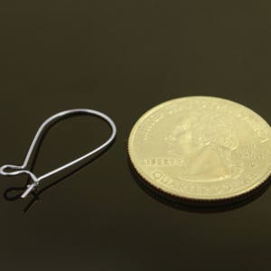 Kidney Earring Hook W/ Link (L), Nickel Free, E7-R3, 10 Pcs, Original ...