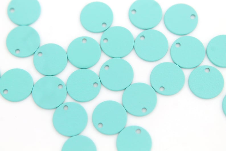 8mm Turquoise Coin Disc M14-R1 10pcs 8mm 0.5mm Thick 1 - Etsy