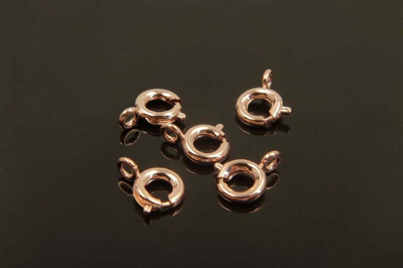 6mm Spring Clasp S84-P4 50 Pcs 6mm Diameter Spring Ring - Etsy