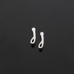 Alphabet J, AJ-R10, 2 Pcs, 9x3x3mm, Hole Size 1.5x1.6mm, Cursive Letter ...