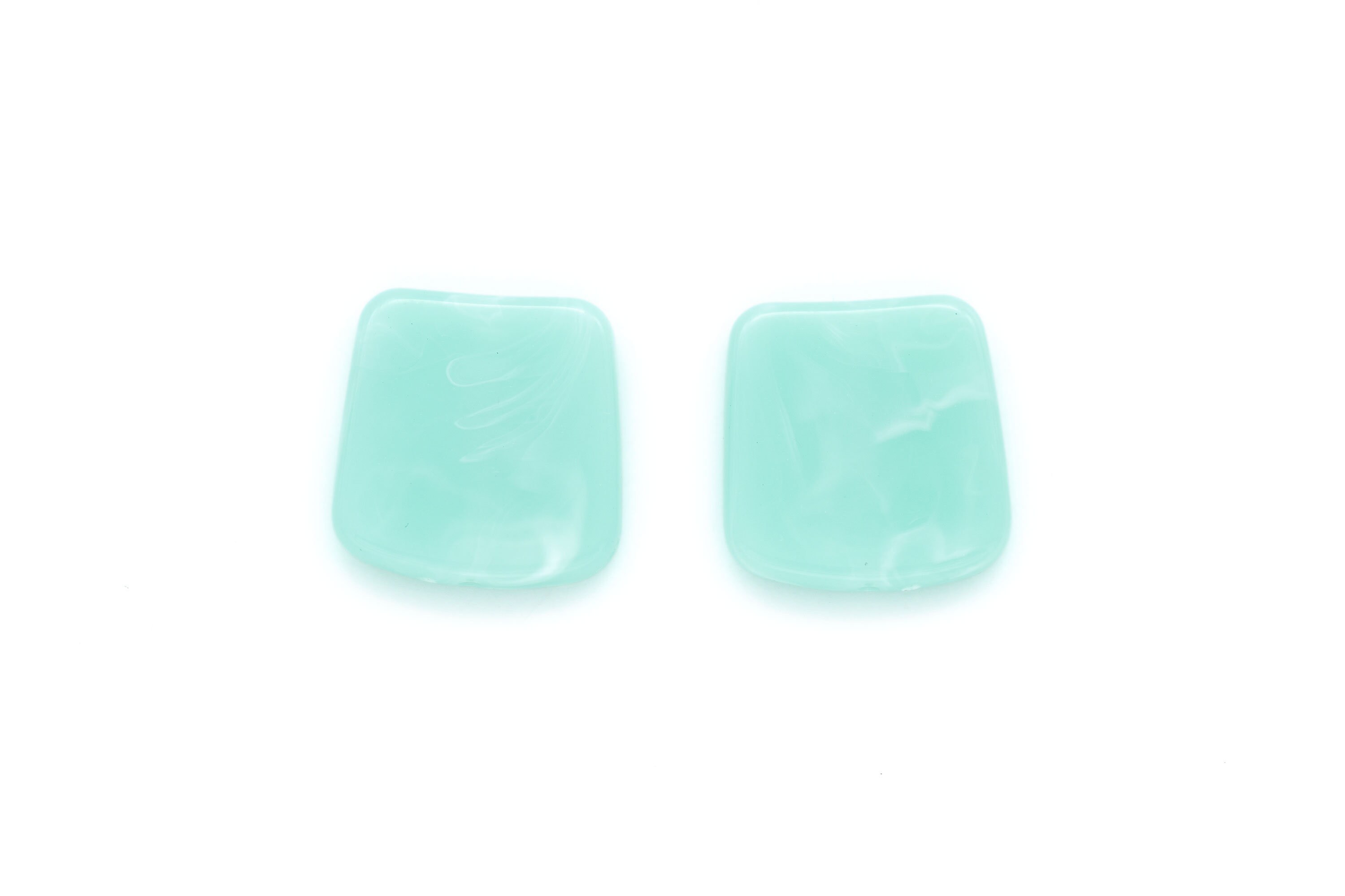 Mint Bead ONLY Acetate Celluloid Mint Rectangle Connector | Etsy