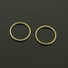 Ring Charm, G3-G3, 30 Pcs, 11mm Outer, 10mm Inner, 1.0x0.5mm Thick, 16K ...