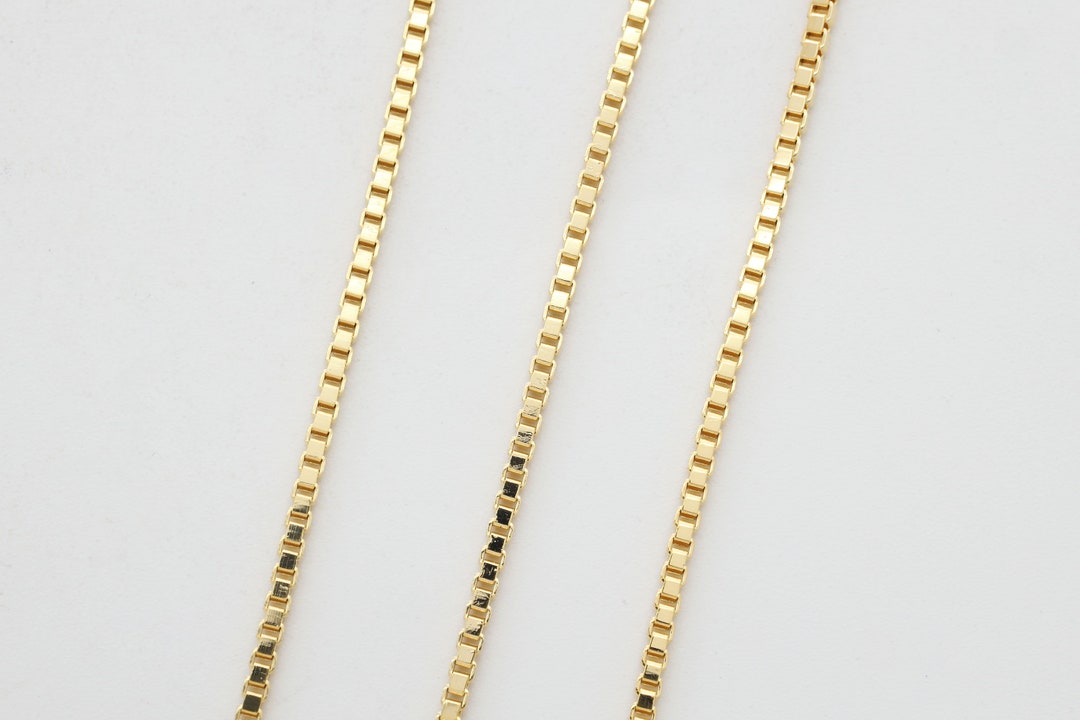 Box Chain[l], Nickel Free, CJ25-04, 1m, 1.5x1.5mm, 16K Gold Plated ...