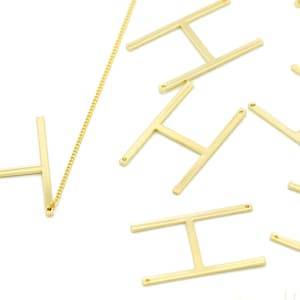 Large Initial Pendant, Alphabet H, Nickel Free, AH-G12, 1 Piece ...