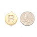Coin Pendant Cubic Letter (large), Alphabet R, AR-G16, 1 Piece, 21x2mm ...