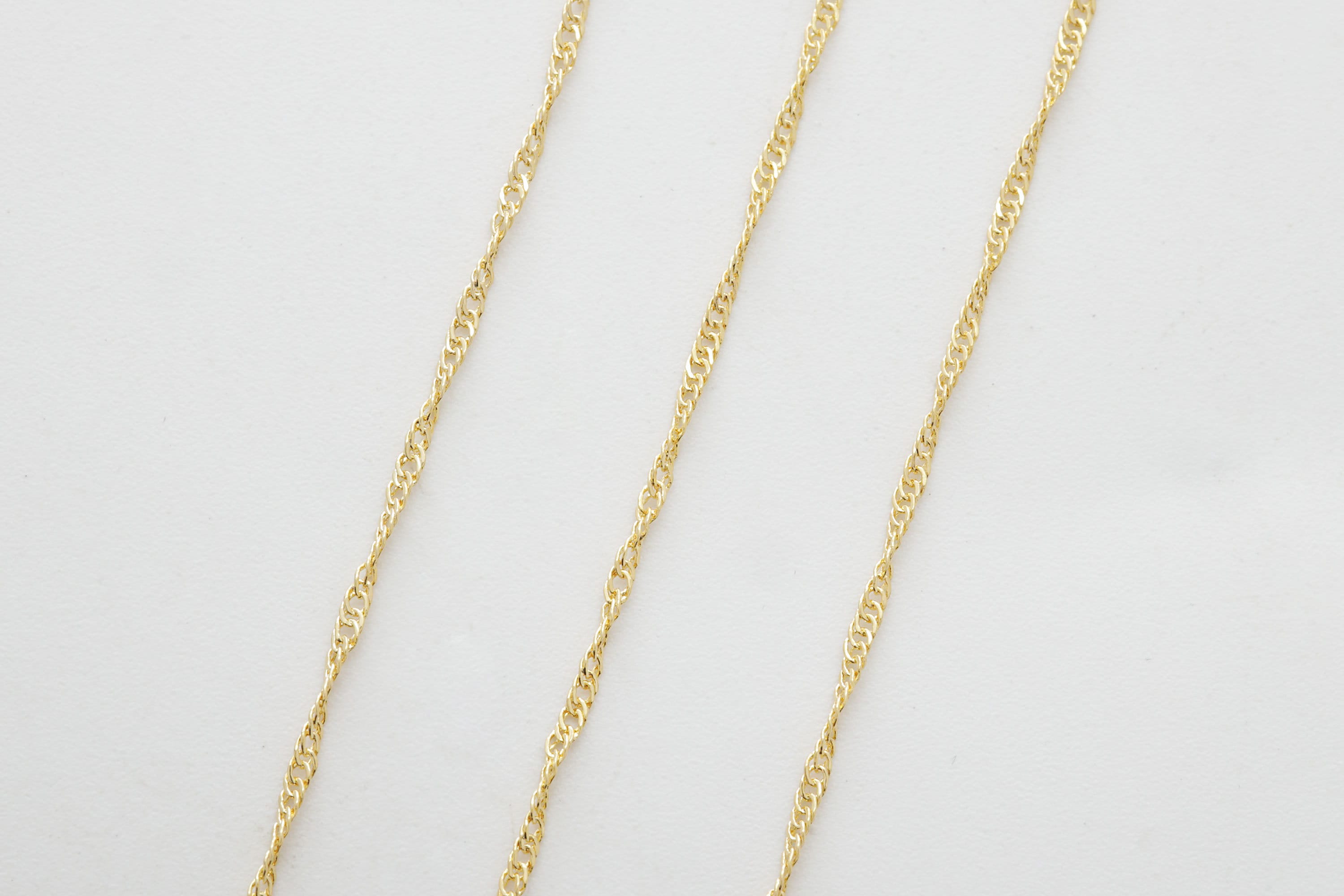 Extra Thin Twisted Chain Nickel Free CJ37-10 1 Meter 0.9mm - Etsy