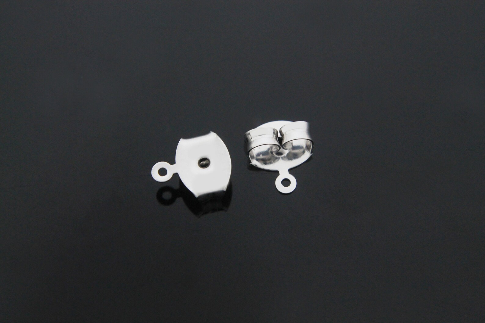 Earring back stopper w/ link horizontal Nickel free | Etsy