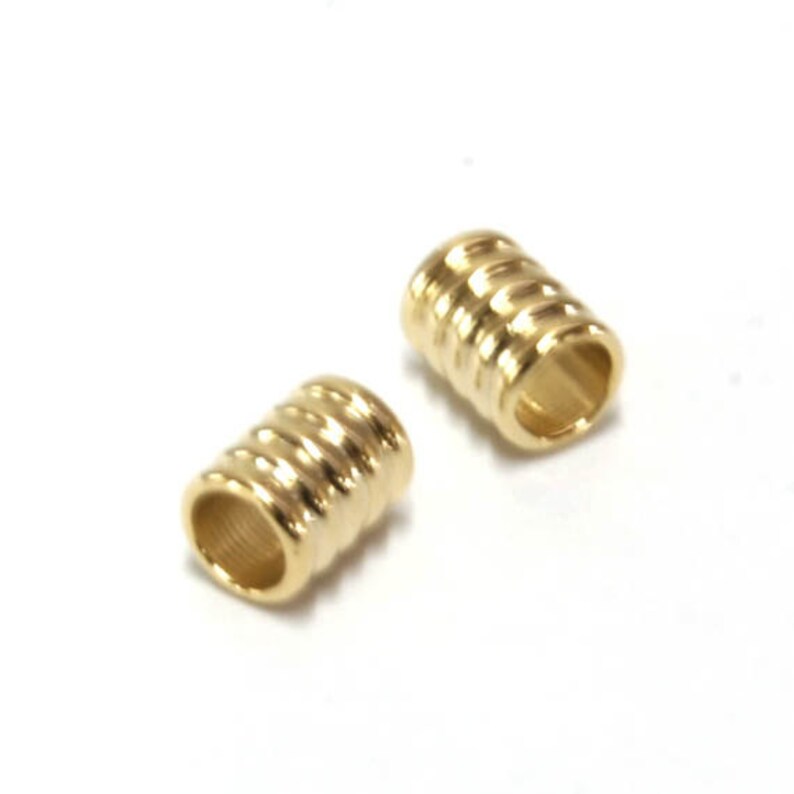 Cylinder Bead S S64-G1 Nickel Free 20 Pcs 5x4mm Inner - Etsy