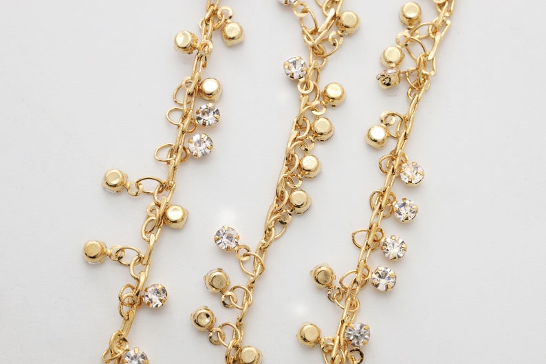 Dangling Cubic Handmade Chain CJ35-08 Nickel Free 1 Meter - Etsy