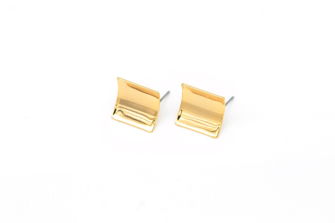 POST ONLY Curved Square Post W/ Link T8-P3 2 Pcs 14x14mm - Etsy