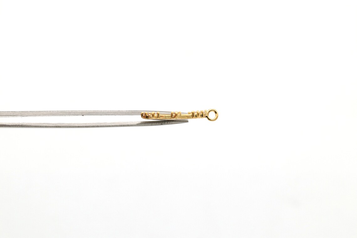 Round Cubic Letter Pendant Alphabet D AD-G18 1 Piece | Etsy