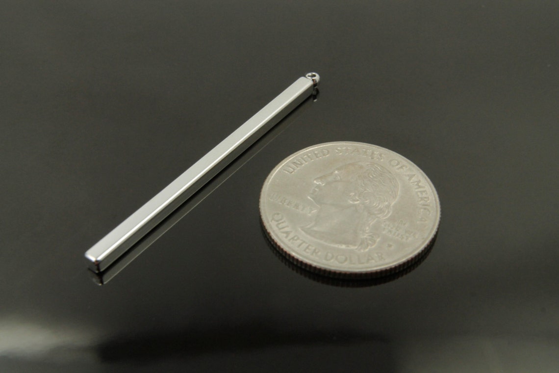 MARKDOWNS Dainty Stick Nickel Free S4-R2 10 Pcs 48x2.5mm | Etsy