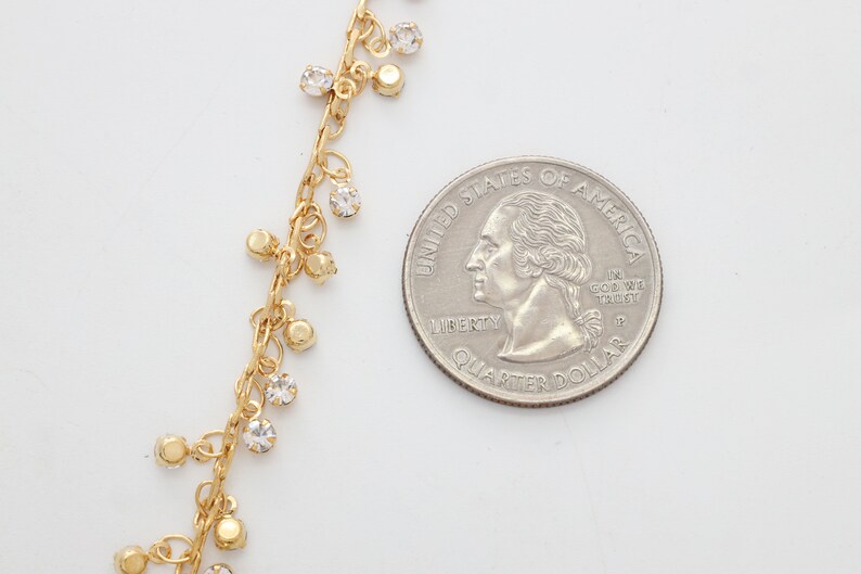 Dangling Cubic Handmade Chain CJ35-08 Nickel Free 1 Meter - Etsy