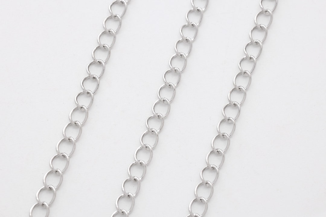 Chain SB160(M), Nickel Free, CJ04-12, 10m, Original Rhodium Plated ...