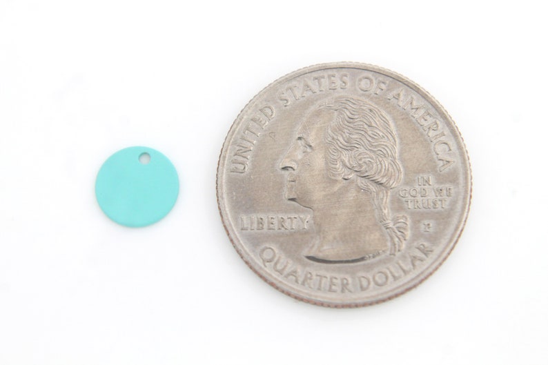 8mm Turquoise Coin Disc M14-R1 10pcs 8mm 0.5mm Thick 1 - Etsy