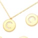 Coin Pendant Cubic Letter large, Alphabet C, AC-G16, 1 Piece, 21x2mm, 1 ...
