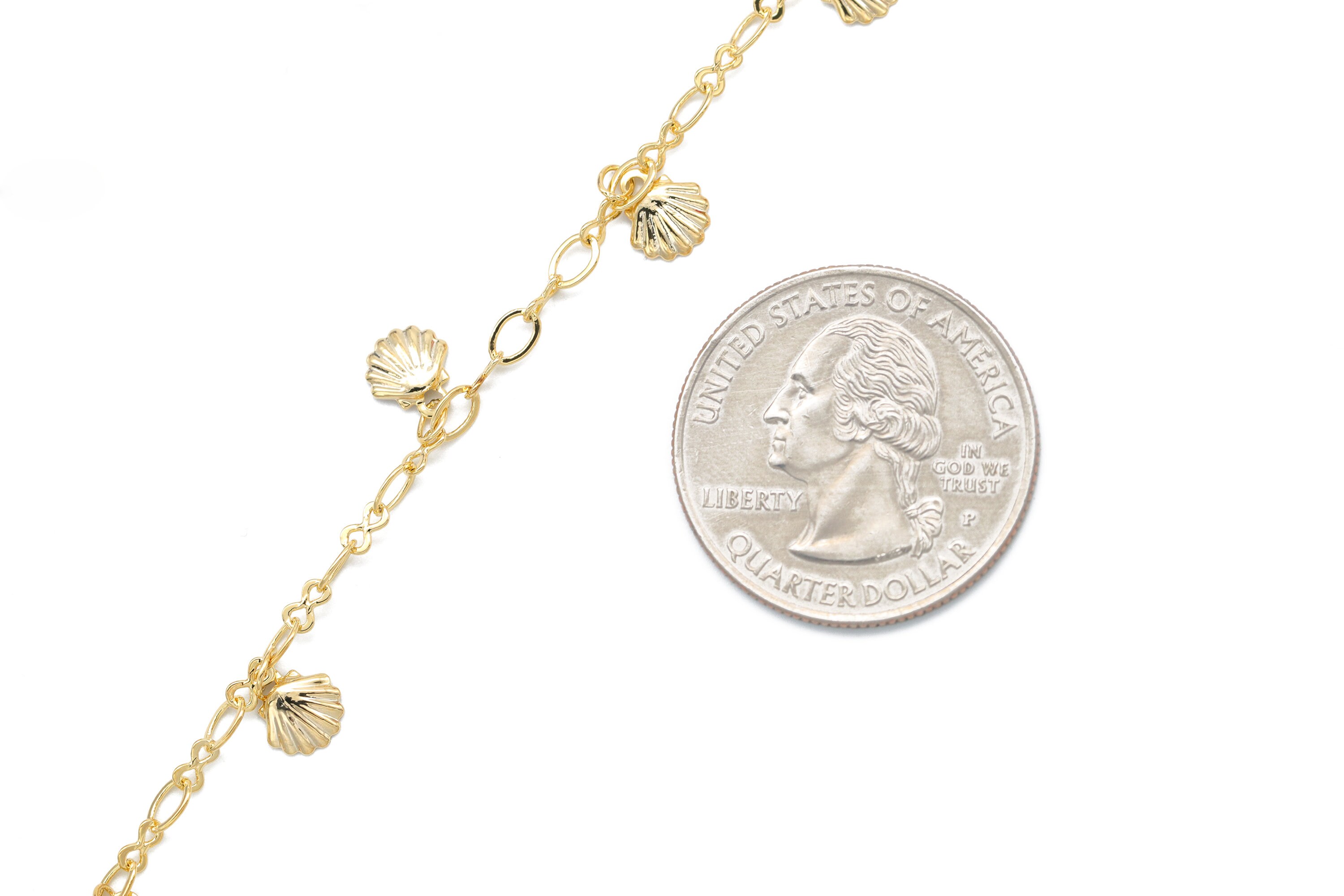 Ocean Themed Seashell Chain CJ43-05 Nickel Free 1 Meter - Etsy