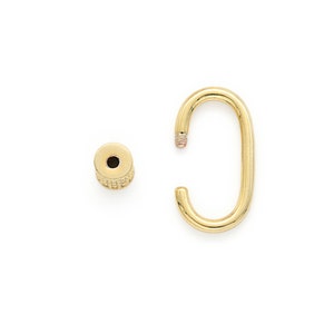 Oval Screw Clasp Lock, Q13-G6, 1 Piece, 19x12mm, 16K Gold Plated Brass ...
